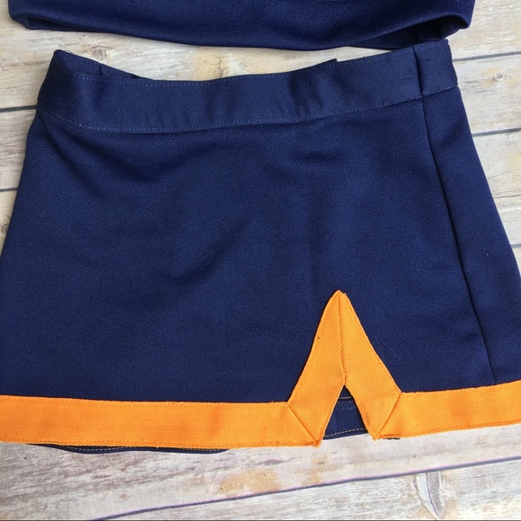 Costumes | Skyhawks Navy Orange Varsity Cheer Outfit | Poshmark